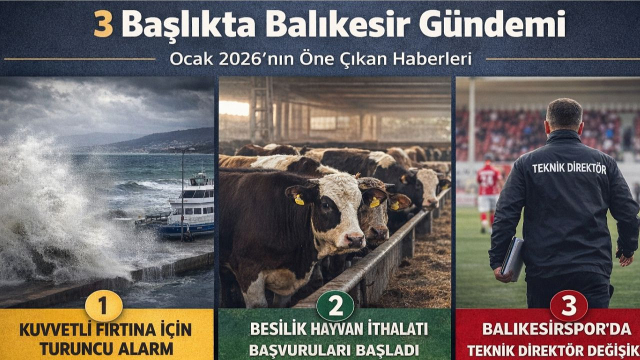 Ocak 2026 Balıkesir Gündemi: Fırtına Alarmı, Hayvan İthalatı ...